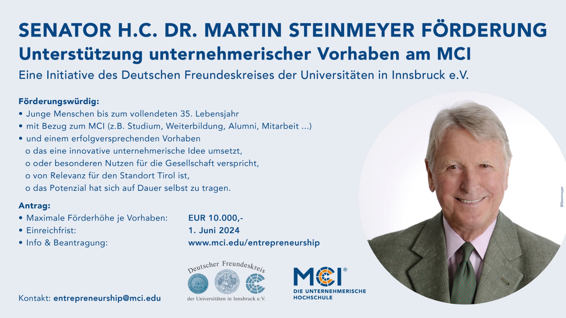 Senator h.c. Dr. Martin Steinmeyer Förderung - Deutscher Freundeskreis ...
